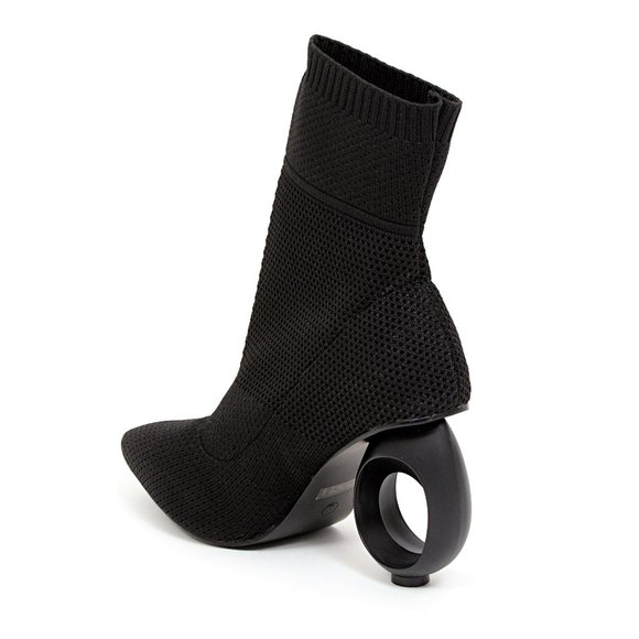 Ninety Union | Shoes | Womens Warm Black Fashion Knitted Bootie Boots ...